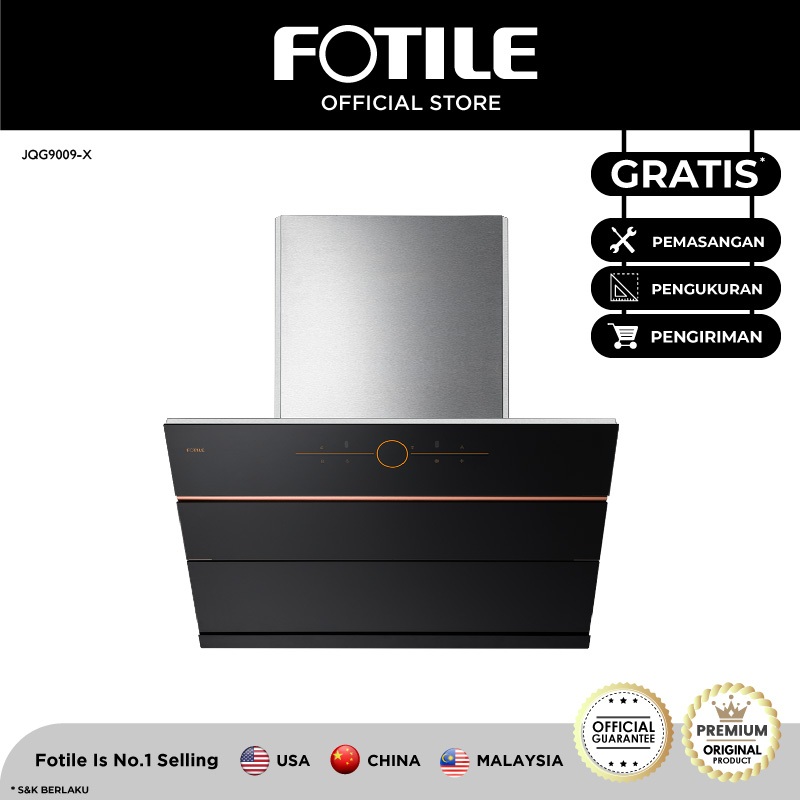 Jual [FREE GIFT]FOTILE Range Hood / Penghisap Asap Dapur - JQG9009X ...