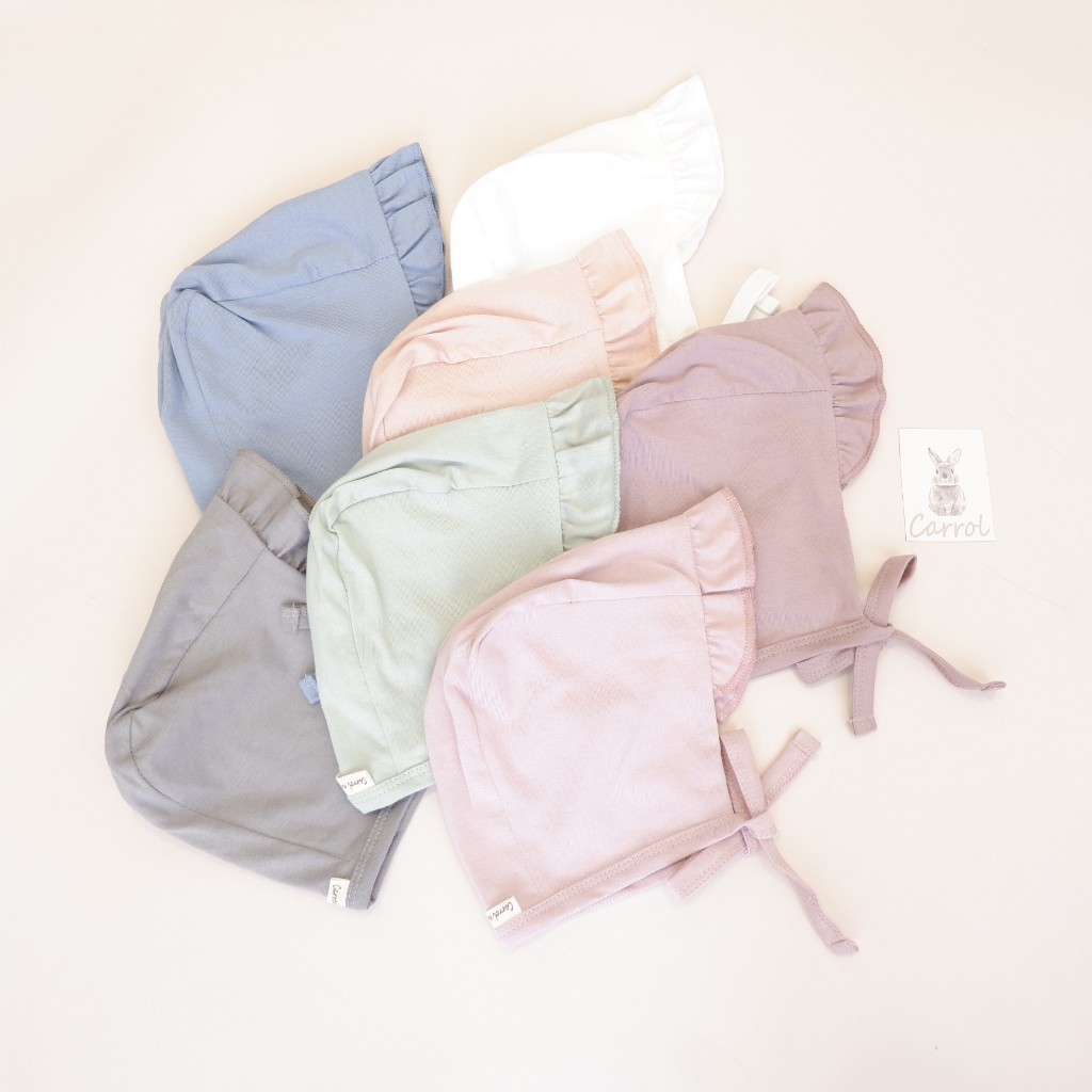 Jual Carrol n Barrol Bonet Ruffle Pastel Colors - Topi Ruffle Bayi ...