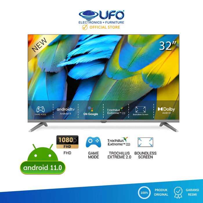 Jual COOCAA LED TV 32 INCH Smart TV Android 11 LED Digital TV 32CTD6500 | Shopee Indonesia