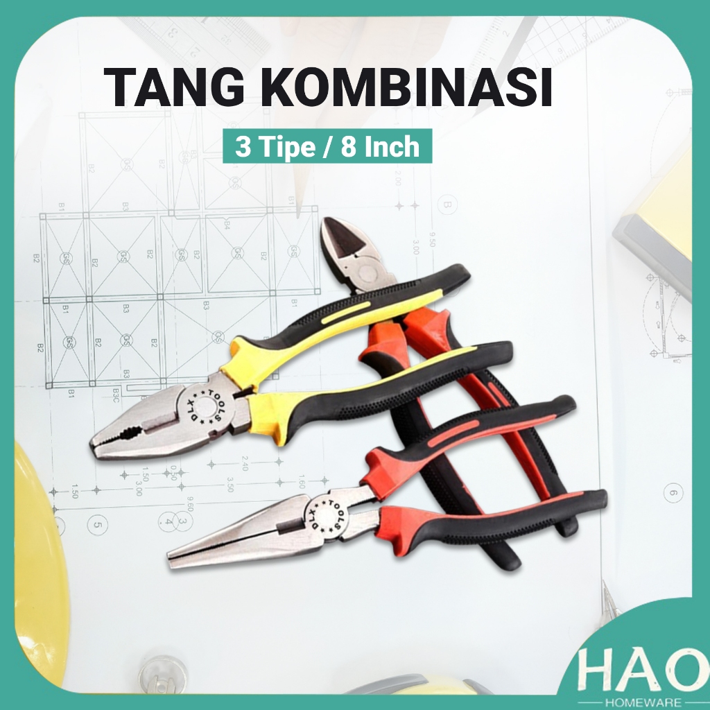 Jual Tang potong 3 TIpe 8 inch/Tang anti karat berkualitas awet/Tang ...