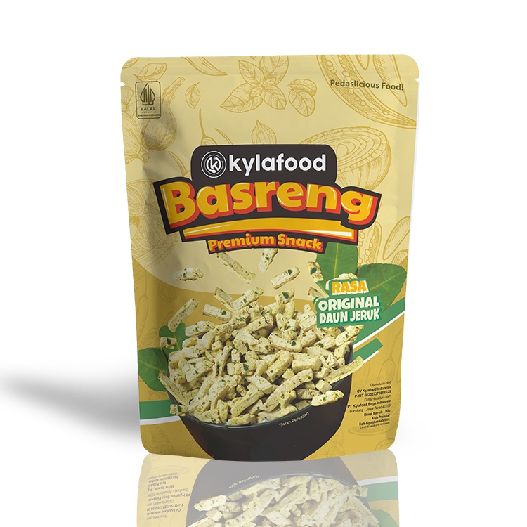 Jual Kylafood basreng original daun jeruk 80g | Shopee Indonesia