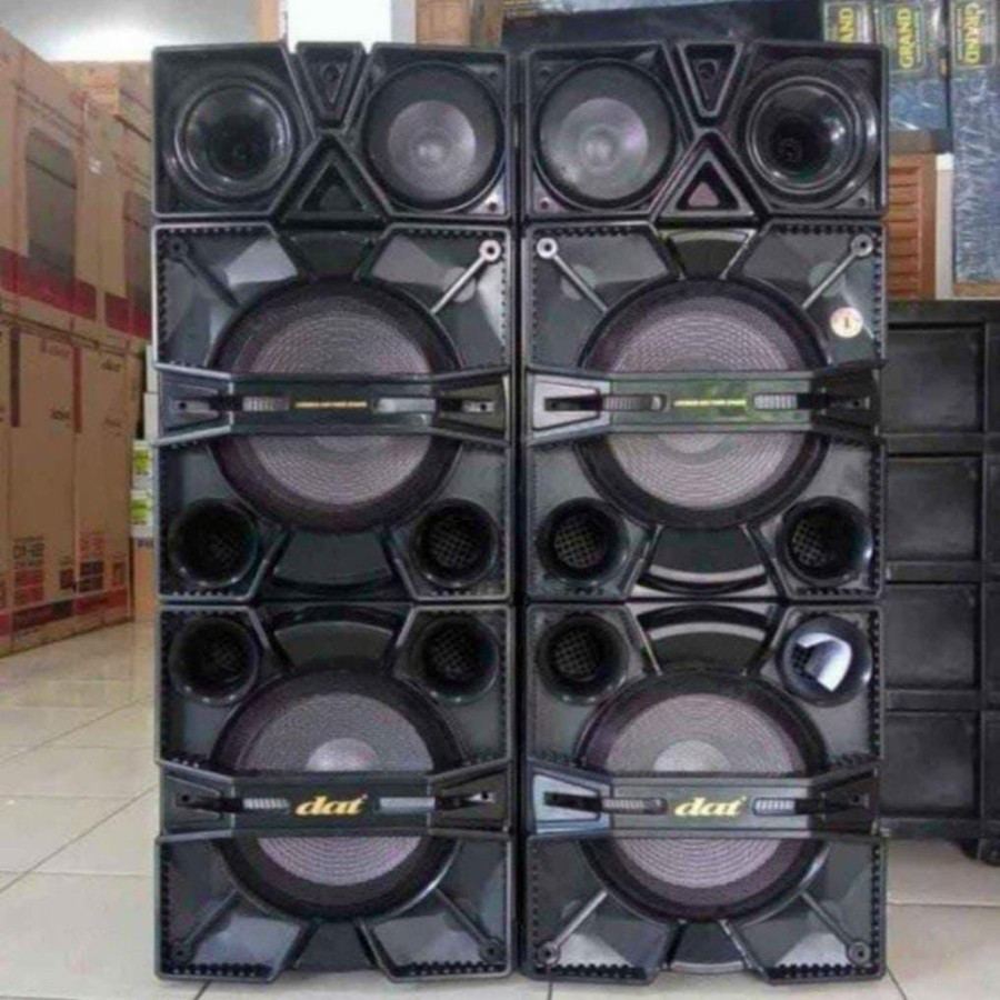 Jual SPEAKER AKTIF DAT DAT DX 122 / DX122 DOUBLE SUBWOOFER ORIGINAL DAT ...