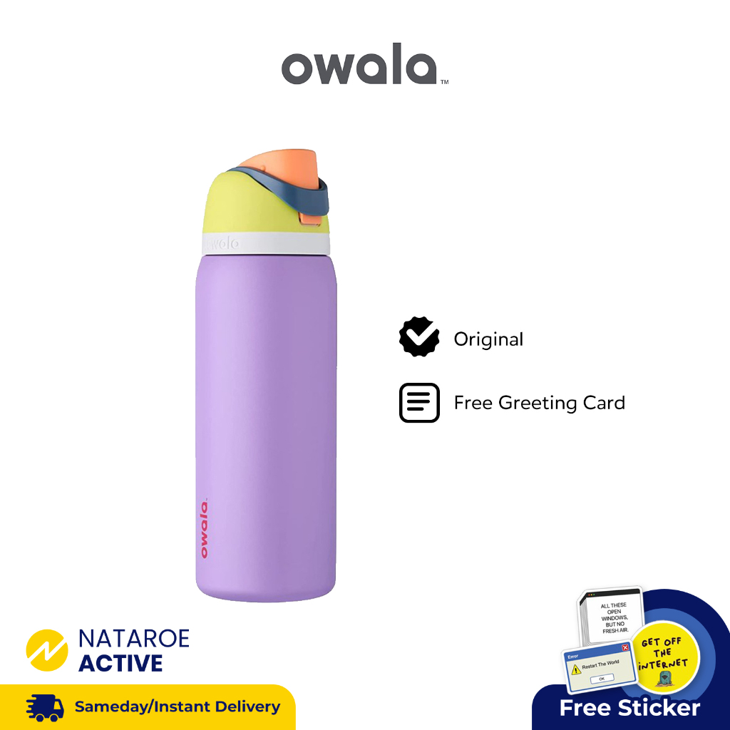 Jual Tumbler OWALA 32oz FreeSip Stainless Steel - Retro Boardwalk ...