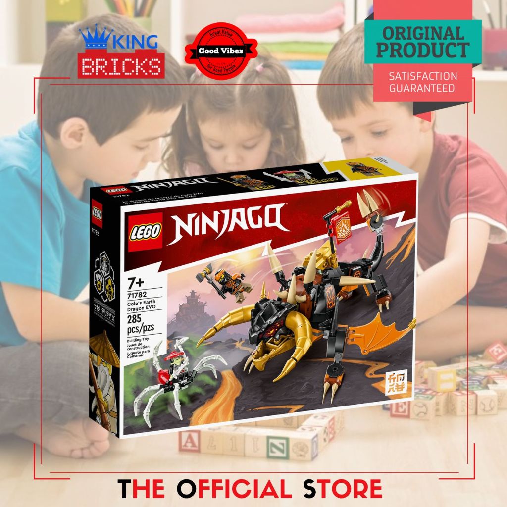 Jual LEGO Original NINJAGO 71782 Cole Earth Dragon EVO - Mainan Anak ...