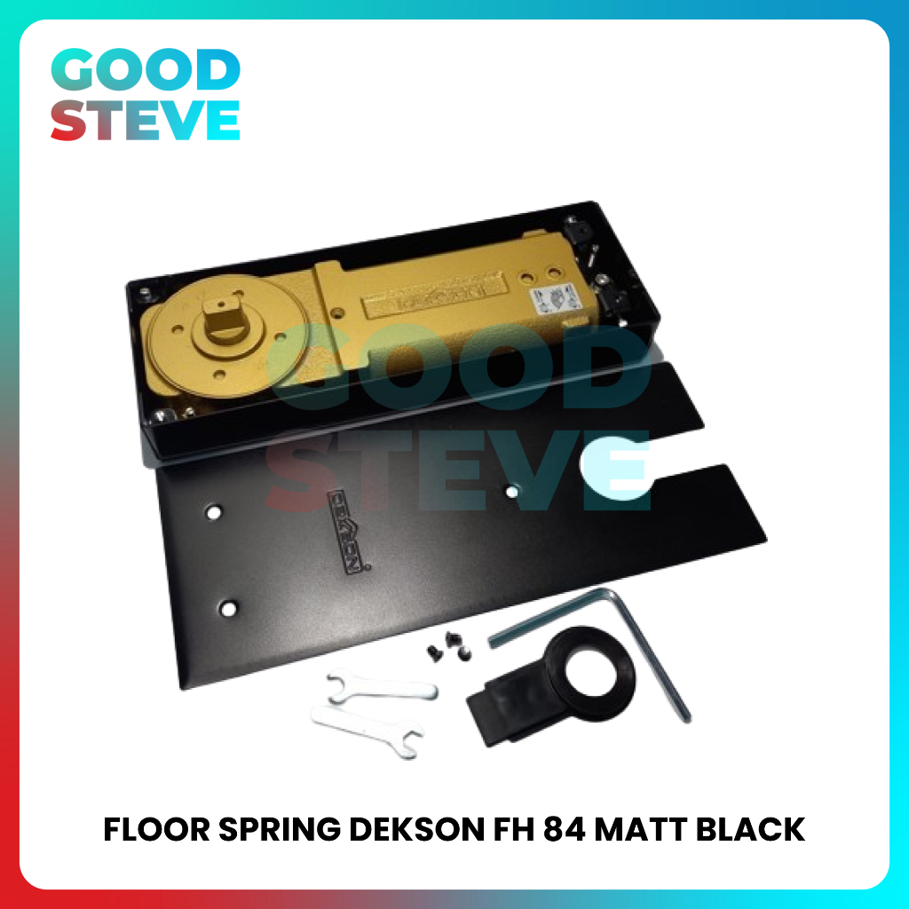 Jual Floor Spring Floor Hinge Dekson FH 84 Matt Black (Engsel Tanam ...