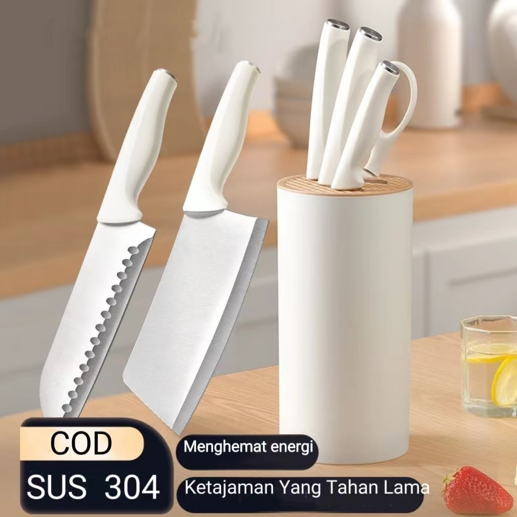 Jual SUS 304 Pisau Dapur Premium 5Pcs Pisau Set Pisau Dapur Rumah ...