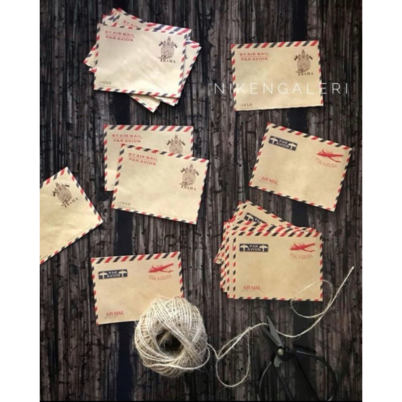Jual Amplop coklat vintage - amplop mini | Shopee Indonesia