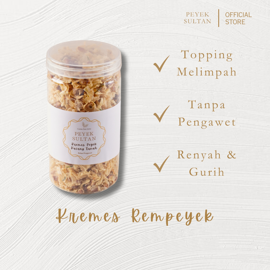 Jual PEYEK SULTAN - Kremes Peyek Semua Varian (300 gram) | Shopee Indonesia