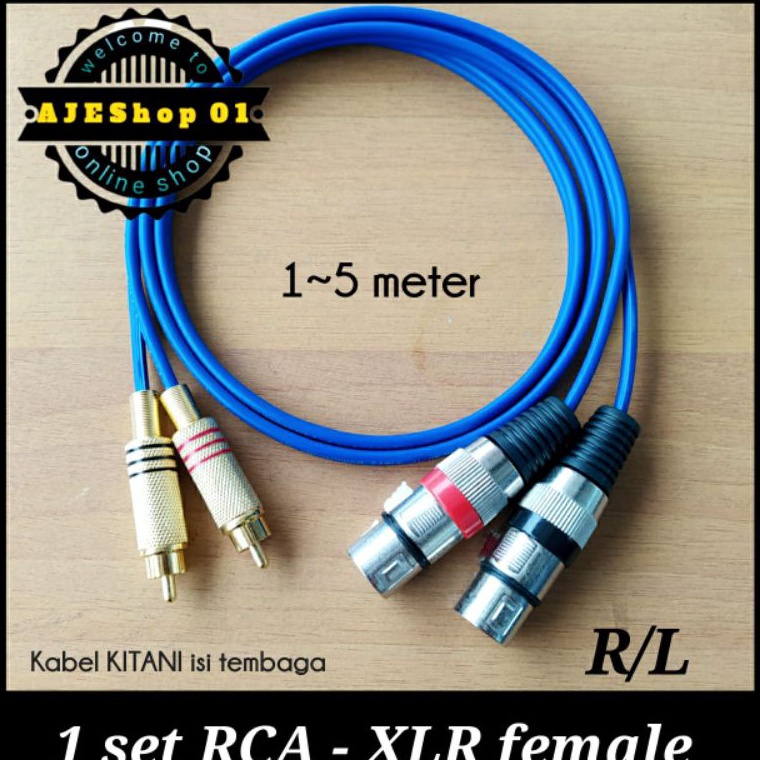 Jual HARGA SPESIAL Kabel jack RCA to XLR canon female satu set | Shopee ...