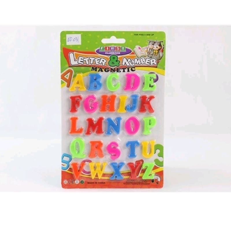 Jual Huruf Alfabet Magnet KecilMainan Edukasi Anak Magnetic Letter ...