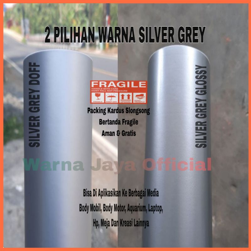 Jual Sticker Stiker Skotlet Scotlet Silver Grey Glossy & Doff Motor ...