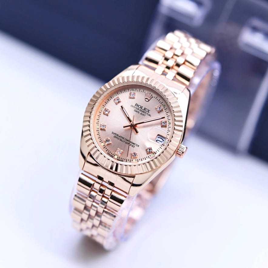 Jual (BISA COD) JAM TANGAN WANITA ROLEX GRG-4060 RANTAI STAINLESS ...