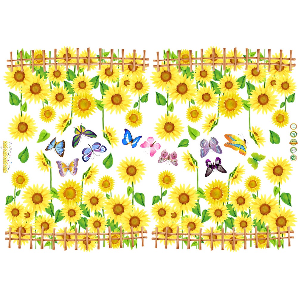 Jual RELIZA WALL STICKER BUNGA MATAHARI SUN FLOWERS RELIZA035 STIKER ...