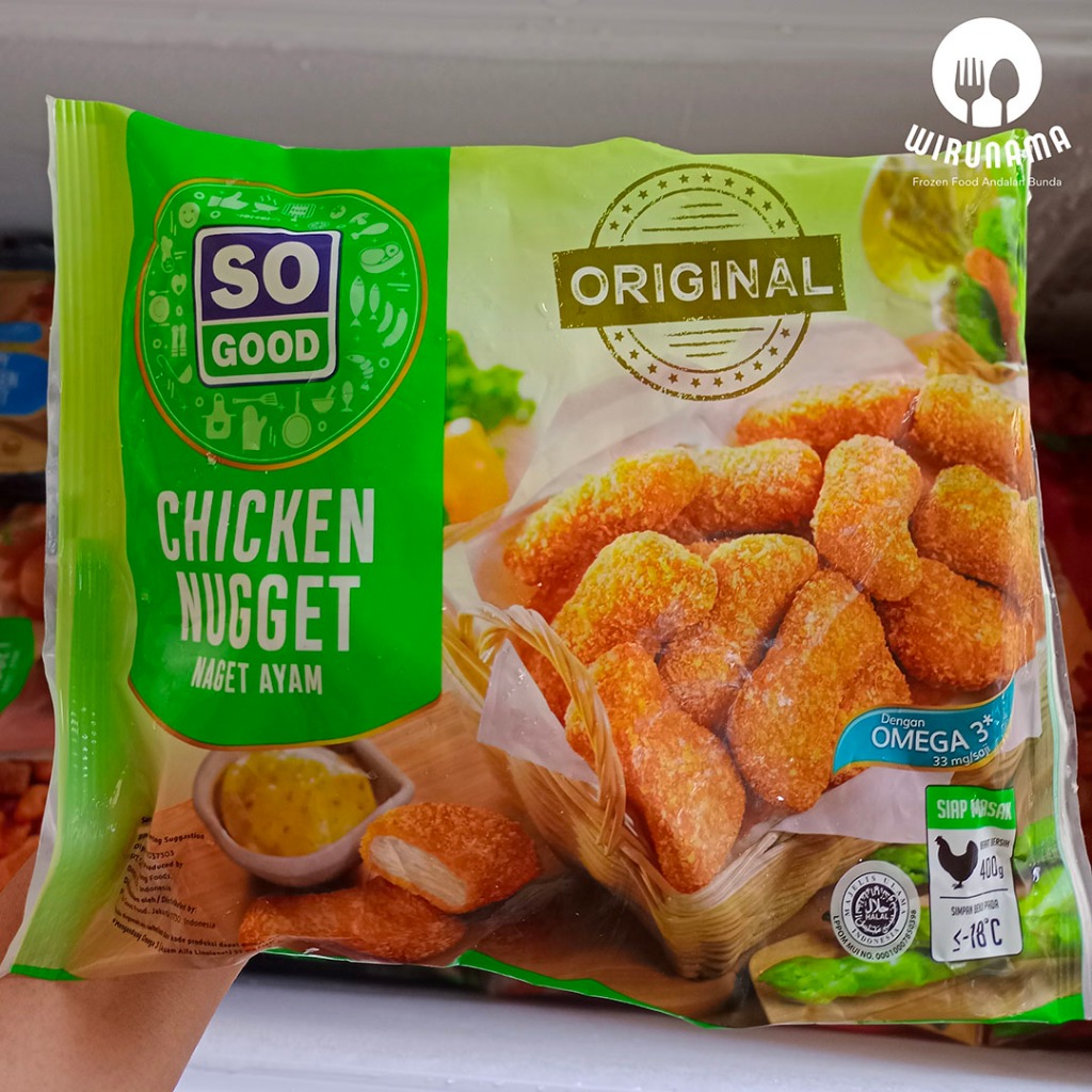 Jual So Good Chicken Nugget Original 400 Gram Nuget Ayam Siap Saji Tinggal Goreng Frozen Food ...