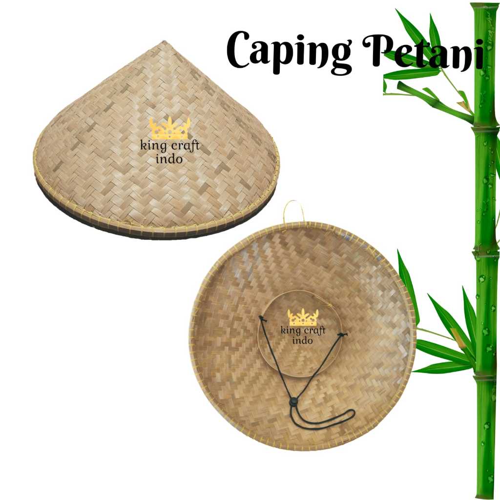 Jual Caping Petani Dewasa Anak Topi Bambu Cetok Anyaman Bambu | Shopee ...
