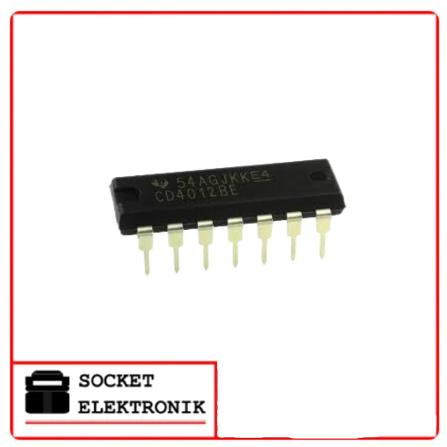 Jual IC 4012 CD4012 MC14012 DIP Dual 4-Input NAND Gate | Shopee Indonesia