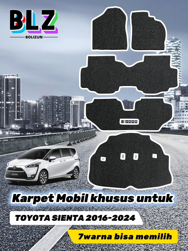Jual BOLIZUN Karpet Mobil Custom TOYOTA SIENTA 2016-2025 (3 Baris dan ...