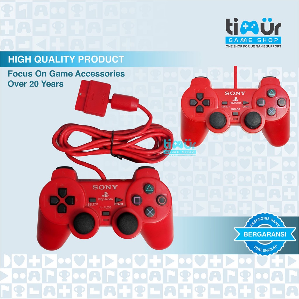 Jual Stik Stick PS2 Original Ori Pabrik Elite Warna Merah | Shopee ...
