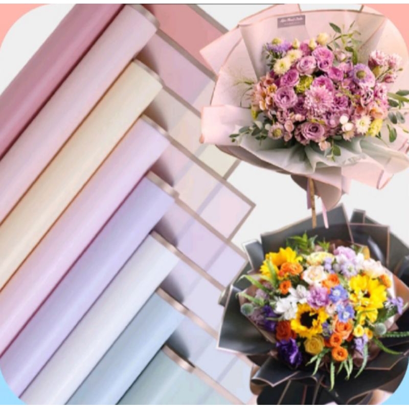 Jual Kertas Bucket Bunga List Gold (minimal pembelian 5 lembar ...