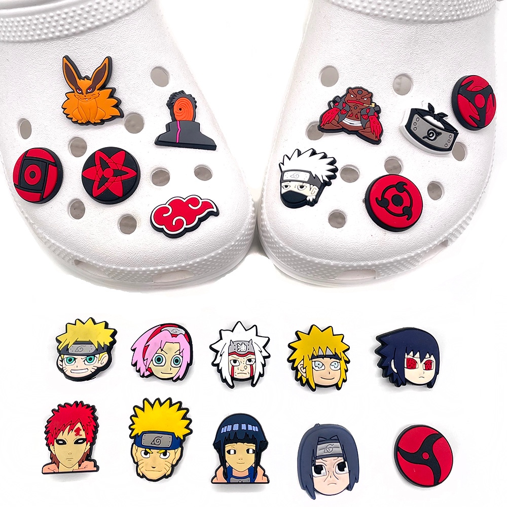Jual Anime Laris Jibbitz 1 Buah Naruto Cakra Darah Mata Buaya Jimat DIY ...