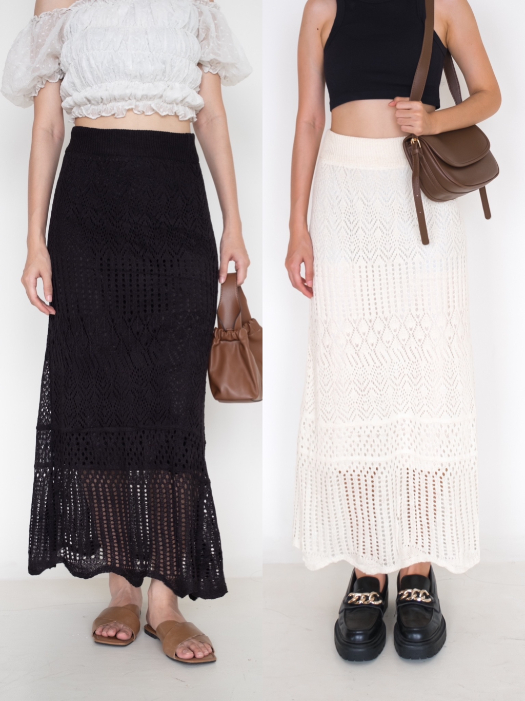 Jual CWJ ARIA LONG SKIRT / Rok Wanita / Rok Rajut / Knit Skirt / Rok ...