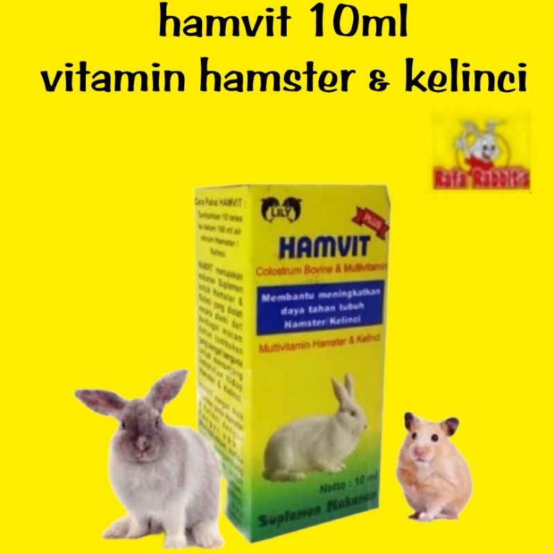 Jual HAMVIT vitamin hamster dan vitamin kelinci dan vitamin marmud 10ml ...