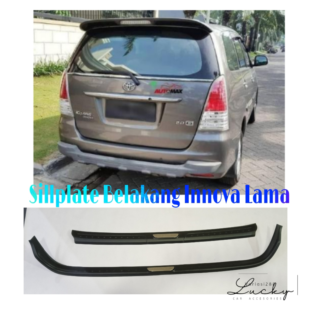 Jual Sill Plate Belakang Innova Lama / New Side Scuff Plate Black ...