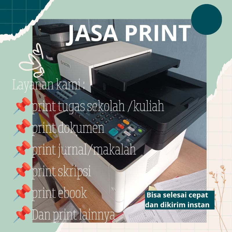 Jual Cetak Print tugas sekolah/kuliah, dokumen, makalah dll | Shopee ...