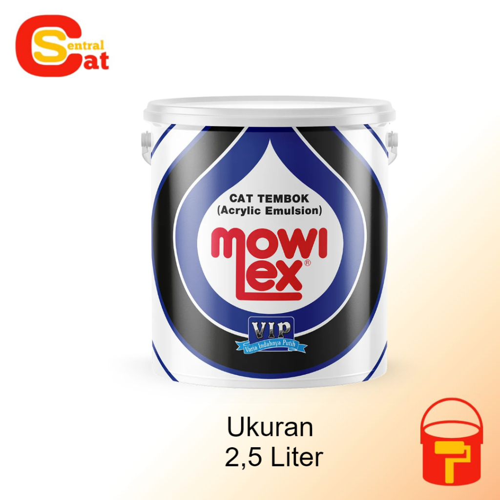 Jual Mowilex Emulsion Vip E 1000 Putih Prima 2 5 Liter Galon Cat