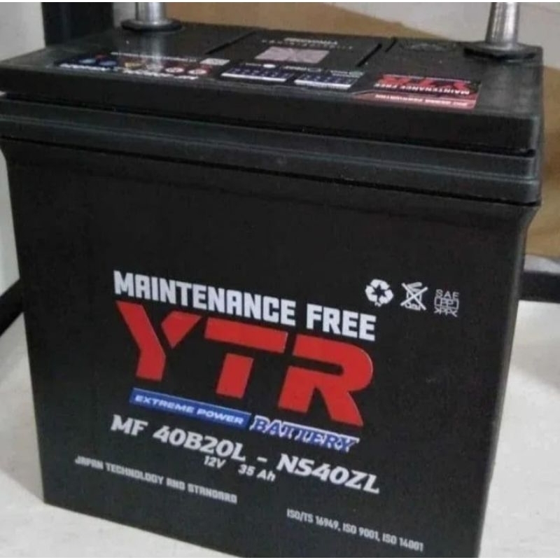Jual Aki Mobil YTR NS40zl NS40 zl 36B20R 36B20L 35ah MF Kering | Shopee Indonesia