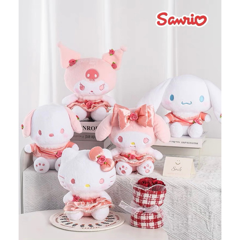Jual Sanrio Boneka Plush Doll Kuromi Melody Cinnamoroll Hello Kitty Pocchaco | Shopee Indonesia
