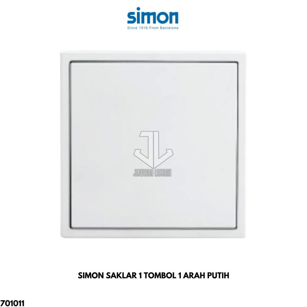 Jual SIMON i7 701011 SAKLAR 1 GANG 1 ARAH PUTIH WHITE | Shopee Indonesia