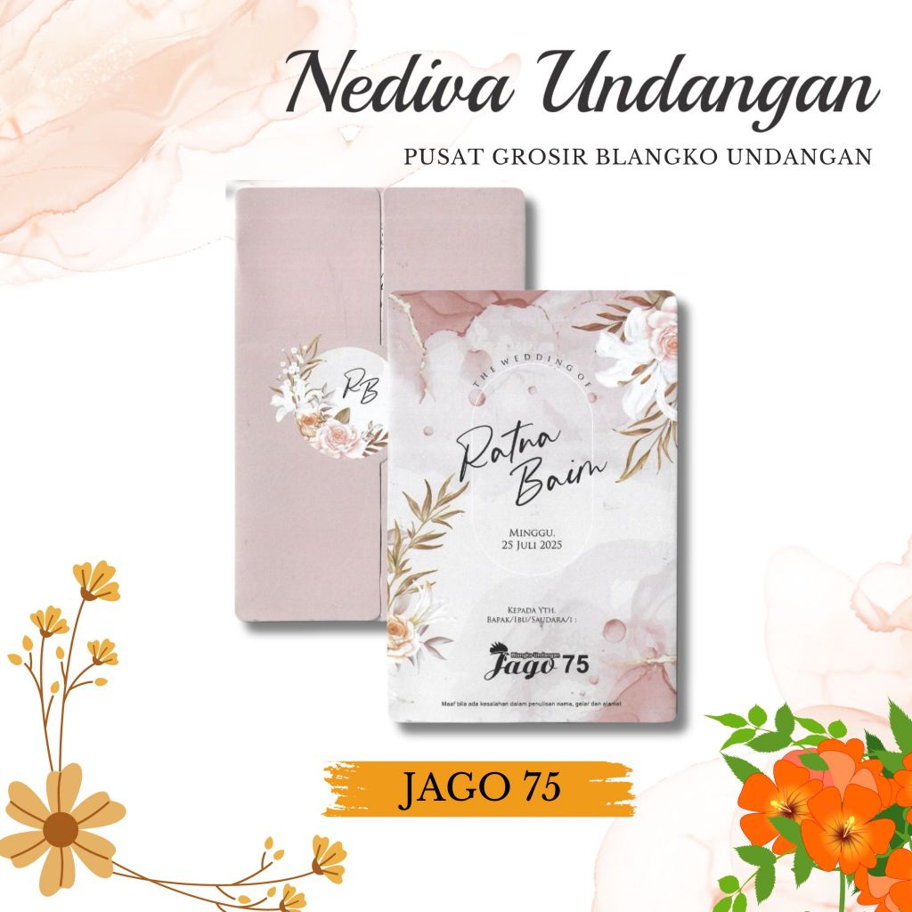 Jual (FREE ALBUM) BLANGKO UNDANGAN JAGO 75 TERMURAH FREE FILE SETTING ...