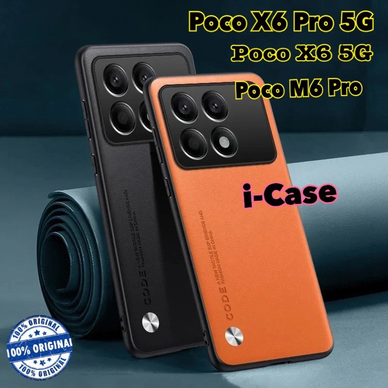 Jual Poco X6 / X6 Pro 5G M6 Pro Soft Case Leather CODE casing Cover Xiaomi | Shopee Indonesia