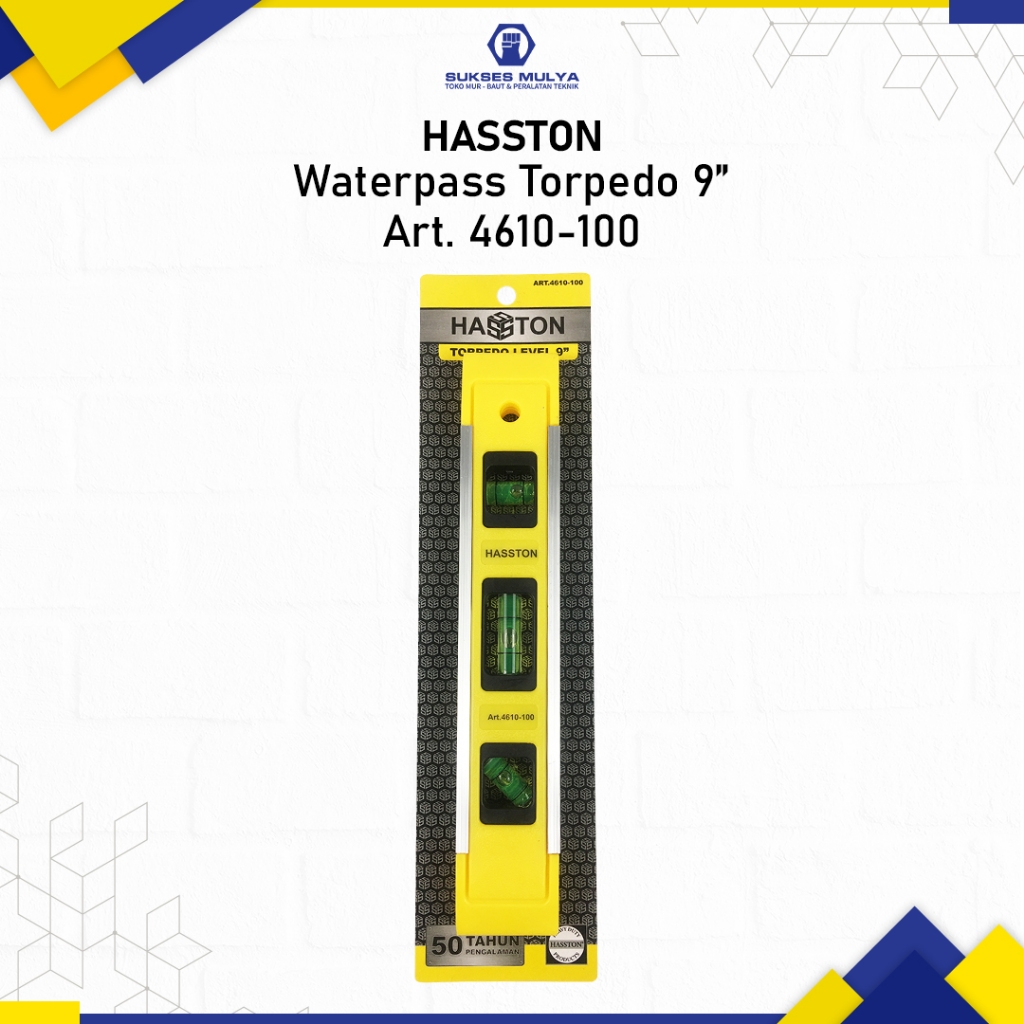 Jual PROHEX HASSTON ART. 4610-100 Waterpas 9" Waterpass Torpedo Magnet ...