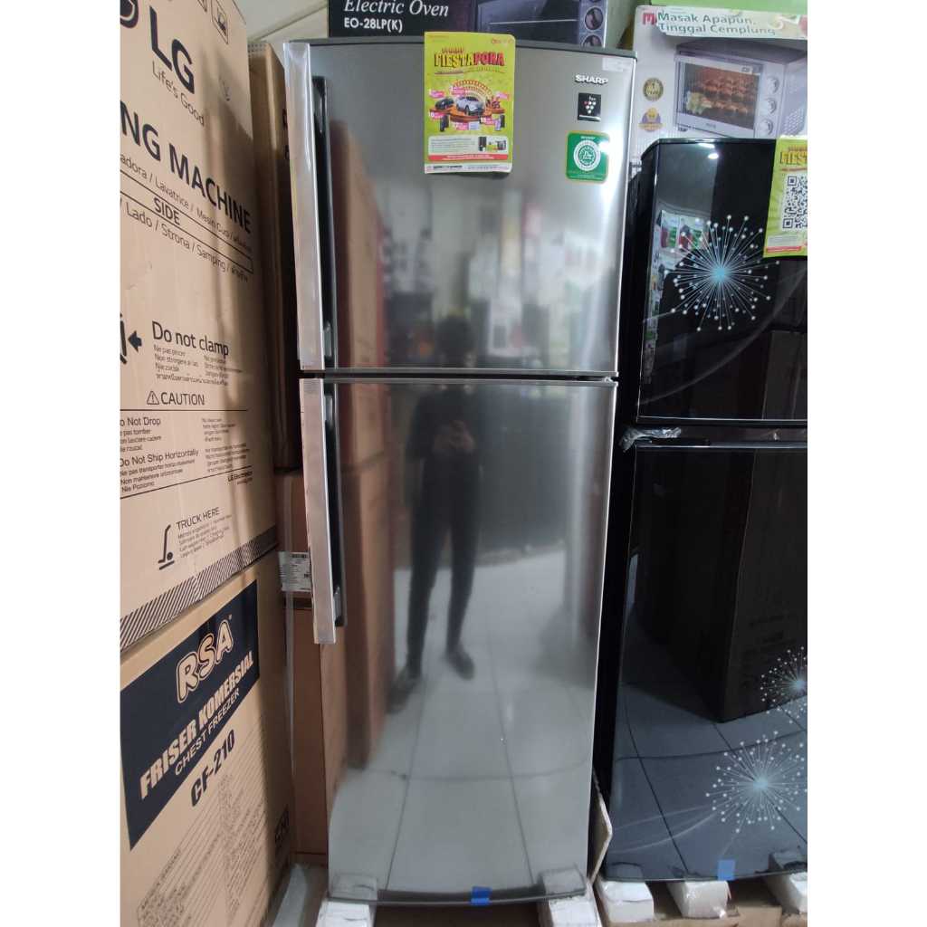 Jual Kulkas SHARP 2 Pintu 329/352 Liter SJ-450GP-SD Plasmacluster ION Garansi Resmi | Shopee ...