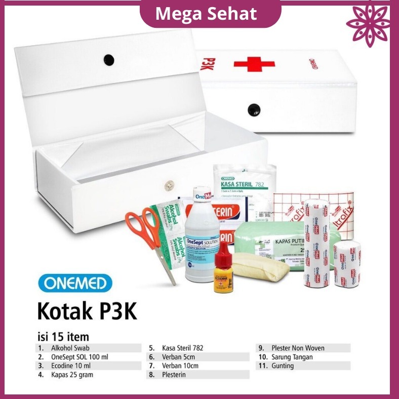 Jual Kotak P3K isi Lengkap First Aid Kit Onemed | Shopee Indonesia