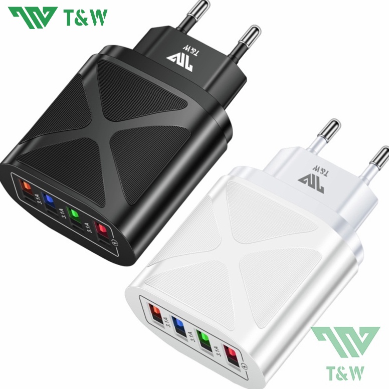 Jual REKOMENDASI TW Adapter Charger Pengisian Daya Cepat dengan Muatan ...