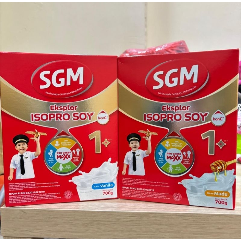 Jual SGM Eksplor ISOPRO SOY 1+ 700GR / Susu Formula Soya | Shopee Indonesia