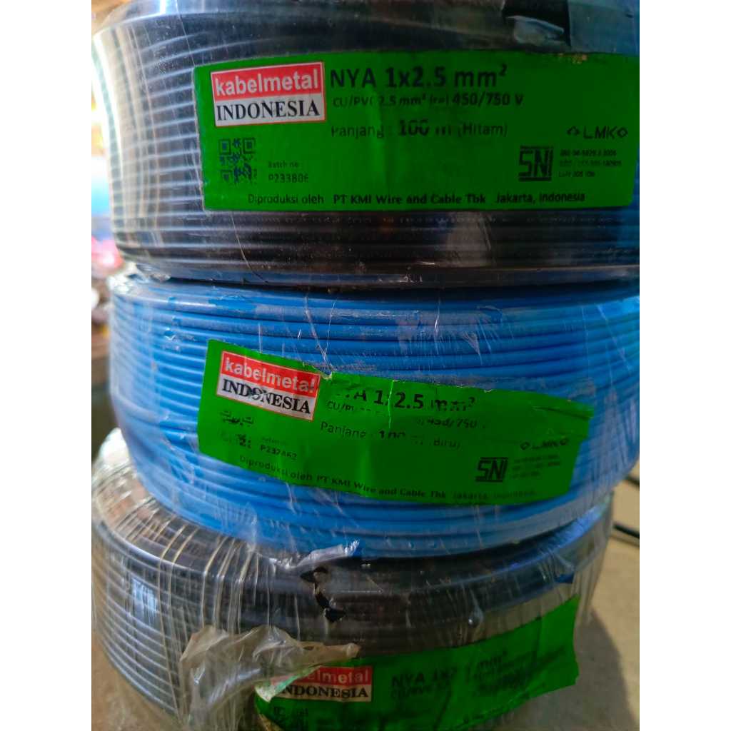 Jual METAL CABLE / Kabel Listrik Metal - Kabel NYA 2.5 mm 100 Meter ...