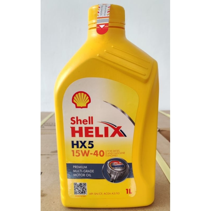 Jual Oli Shell Helix HX5 15w-40 1L (1botol) | Shopee Indonesia