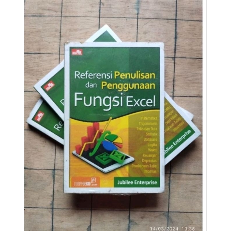 Jual Buku Komputer, Referensi PENULISAN dan PENGGUNAAN FUNGSI EXCEL ...