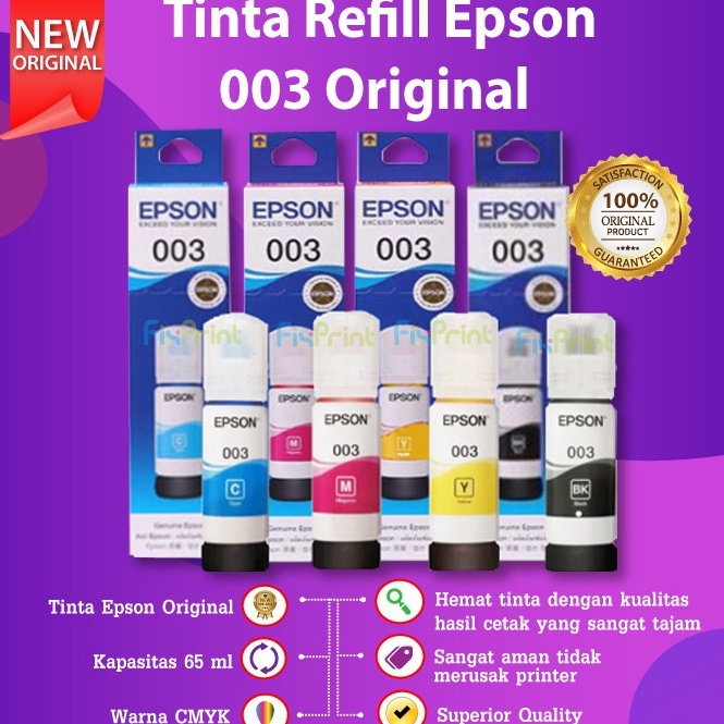 Jual NEW STOCK Tinta Epson Original 3 C13TV Refill Botol Printer Epson ...