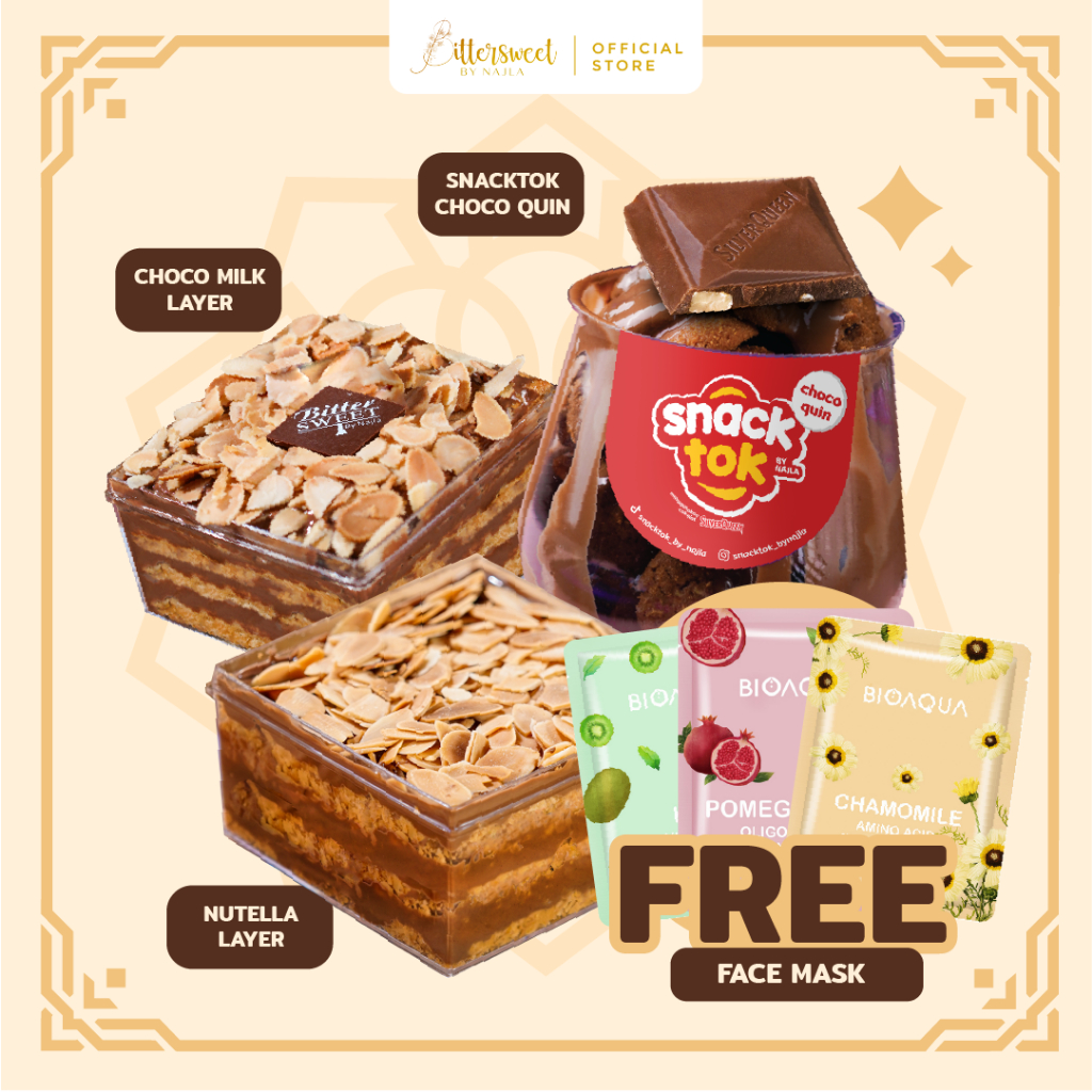 Jual [ SPECIAL KAK ALA ] { FREE Face Mask } Snacktok Choco Quin ...
