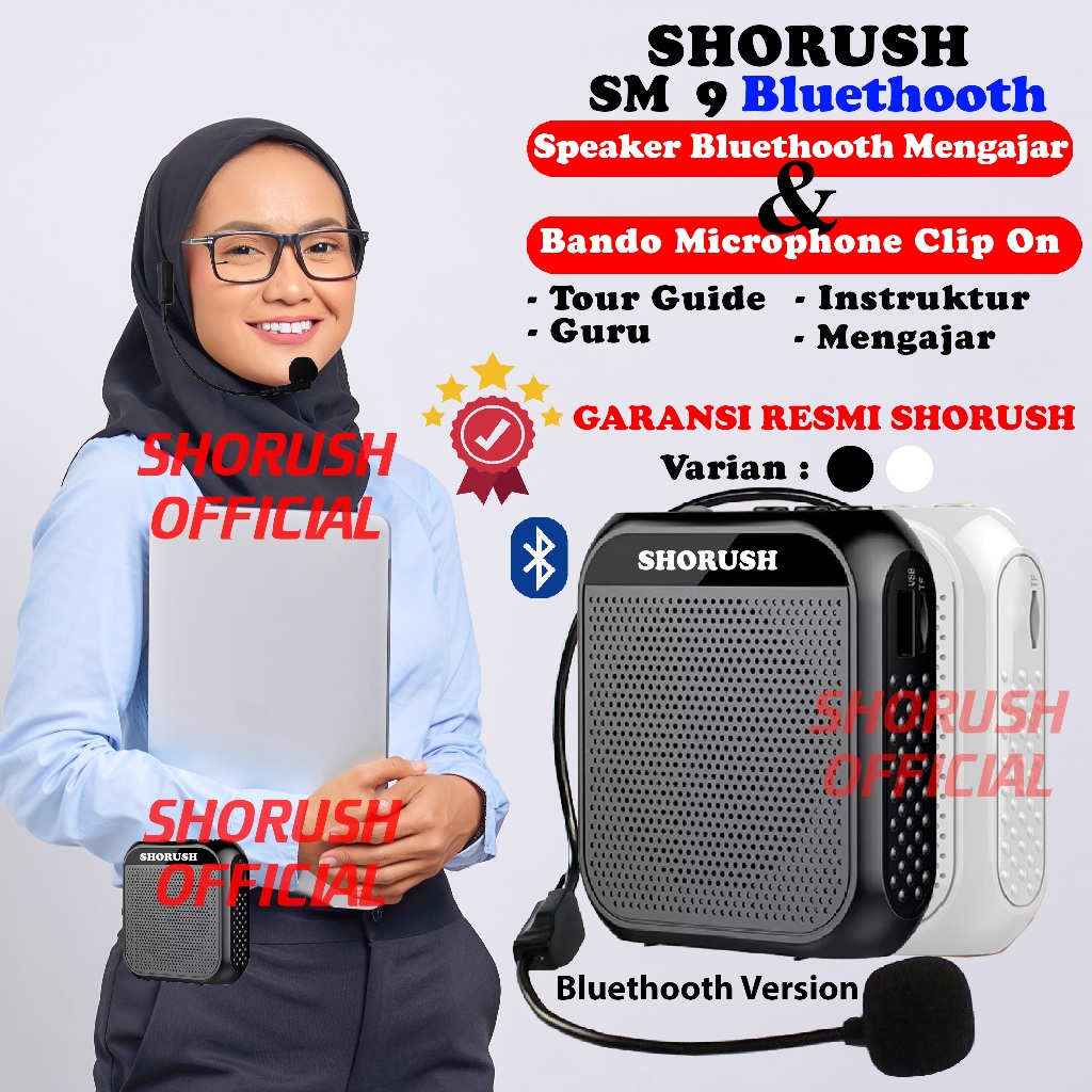 Jual Shorush SM-9 Speaker Pinggang Portable Mini Bluethooth Dengan ...