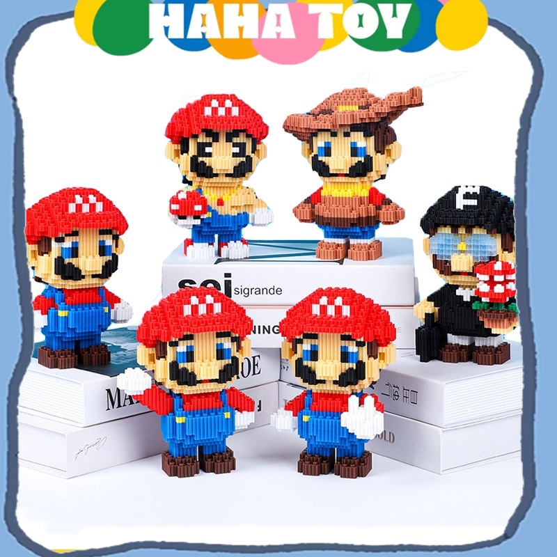 Jual HaHa Toy Mario Nano Bricks Mainan Blok Mainan Diy Hadiah Anak ...