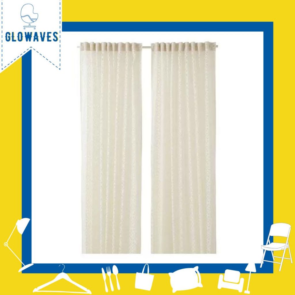 Jual GOKVALLA Tirai / Gorden / Gordeng / Hordeng Warna Putih Pudar 145 ...