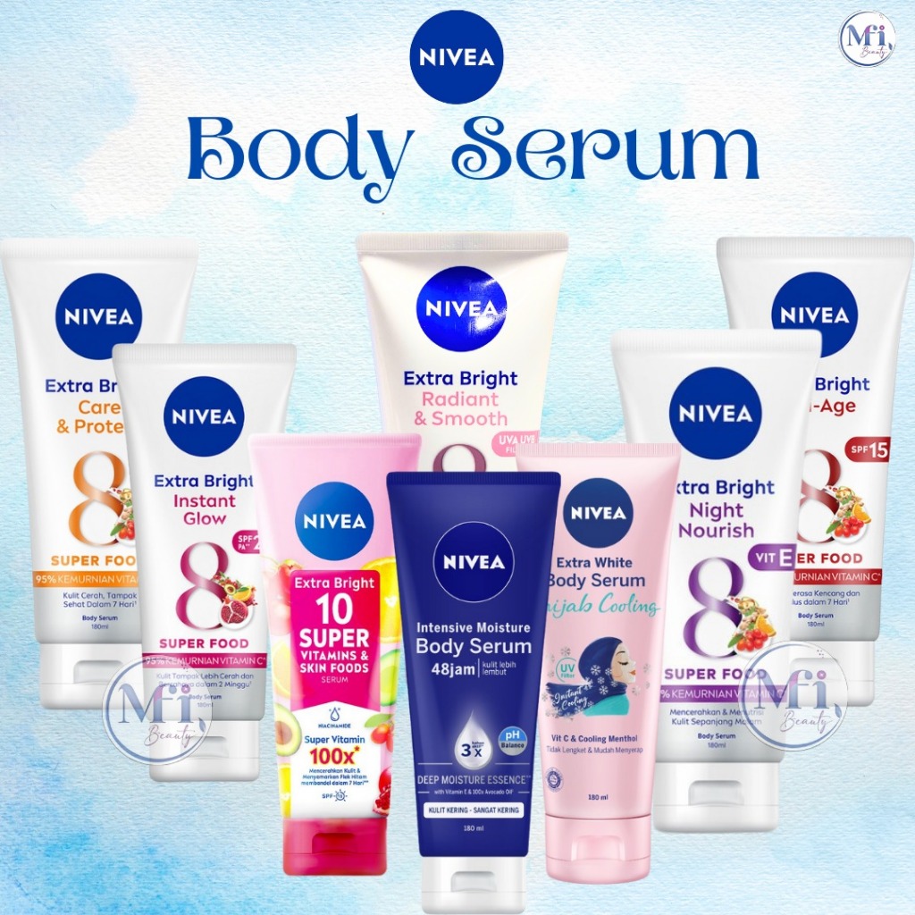 Jual MFI - NIVEA BODY SERUM EXTRA WHITE CARE & PROTECT l NIVEA EXTRA WHITE RADIANT & SMOOTH l ...