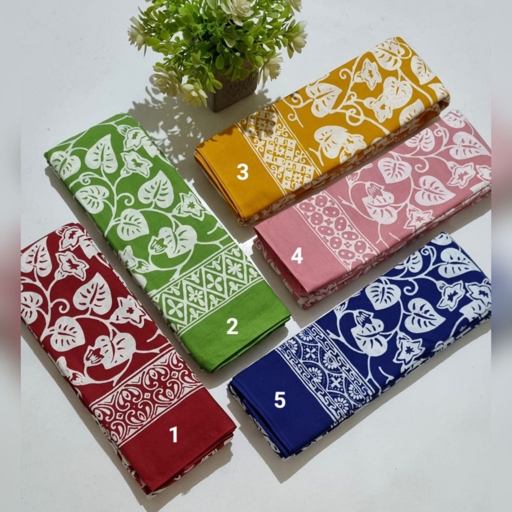 Jual AK Kain batik cap garutan tradisional pekalongan motif daun rambat ...