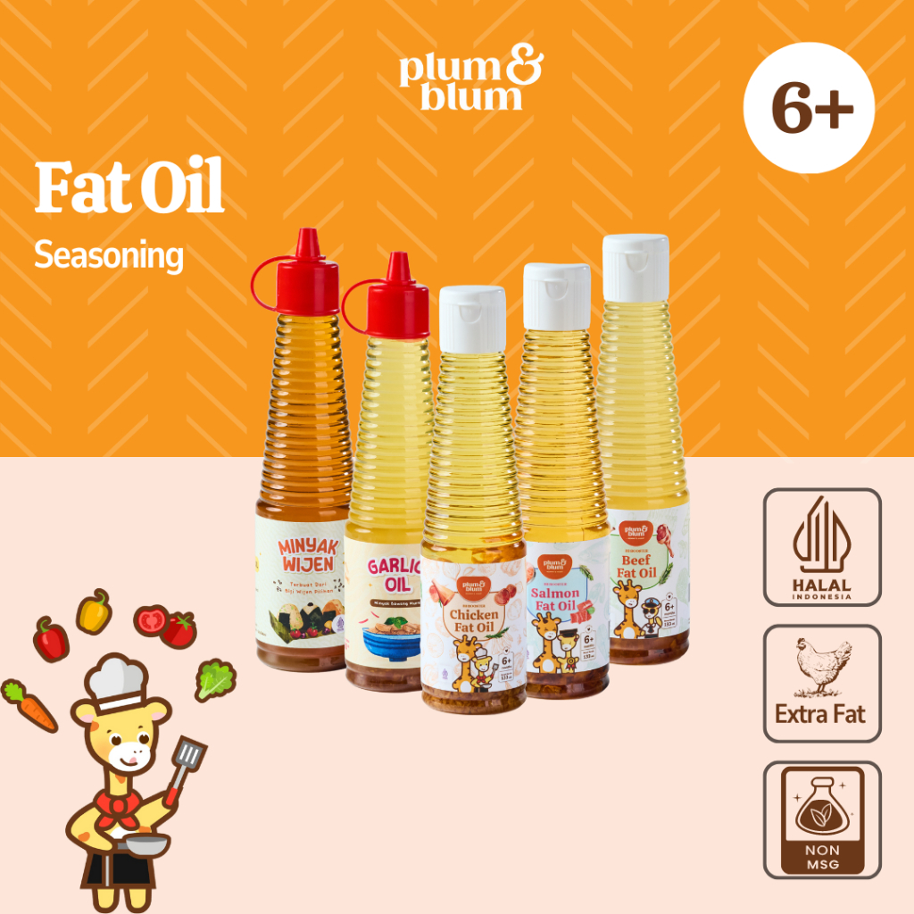 Jual Plum & Blum Chicken Fat Oil Beef Fat Oil Minyak Mpasi BB Booster ...